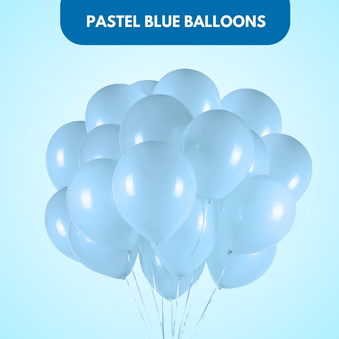 12" Pastel Blue Balloon | Wanna Party
