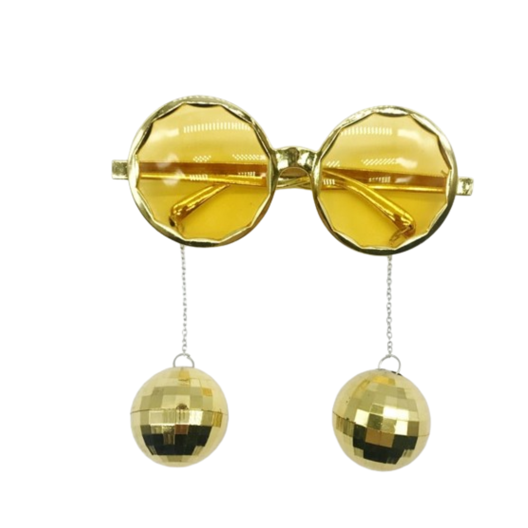 Disco Ball Gold Party Shades - 1PC – Wanna Party