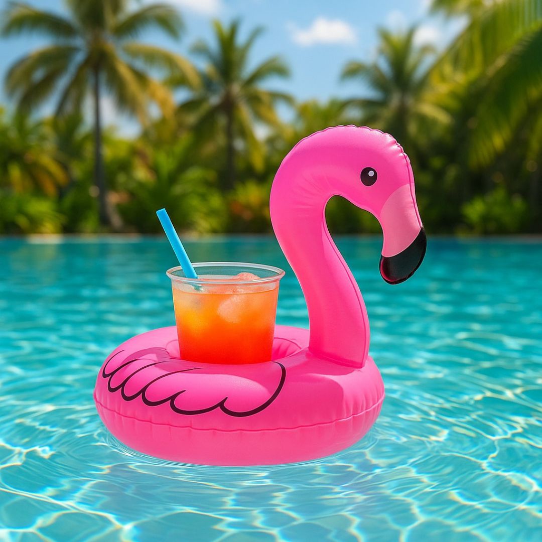 Inflatable Flamingo Drink Holder Pool Float - 1PC – Wanna Party