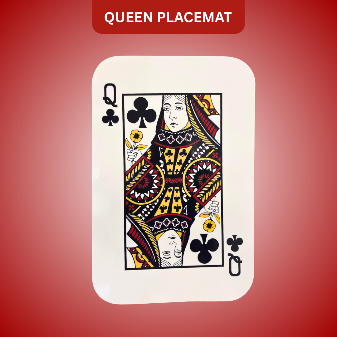 Card Party Queen Placemat for Table Decor or Cutout for Decoration ...