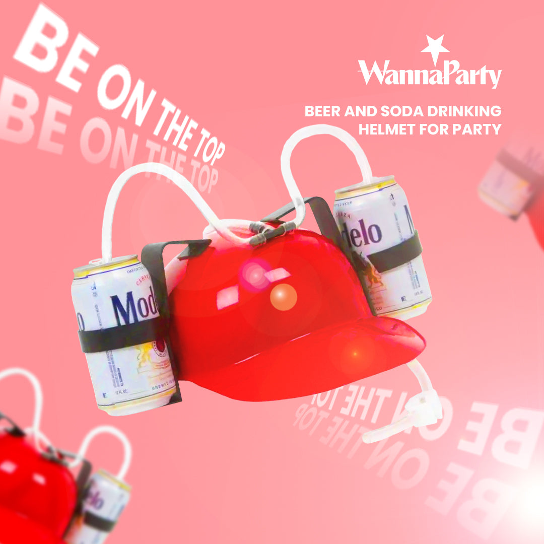 Beer and Soda Drinking Helmet for Party – Wanna Party