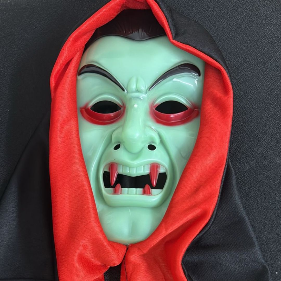 Devil Mask Glow In The Dark w/ Red Fangs for Cosplay/ Halloween/ Theme ...