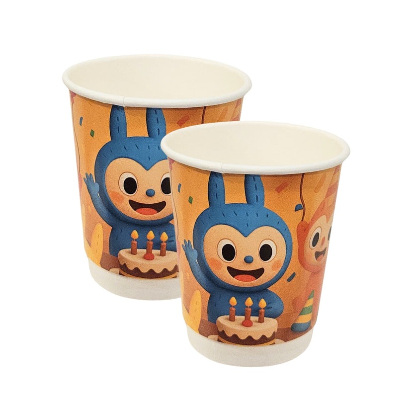 Labubu Theme Party Paper Cups - 350ML - 8 PC – Wanna Party