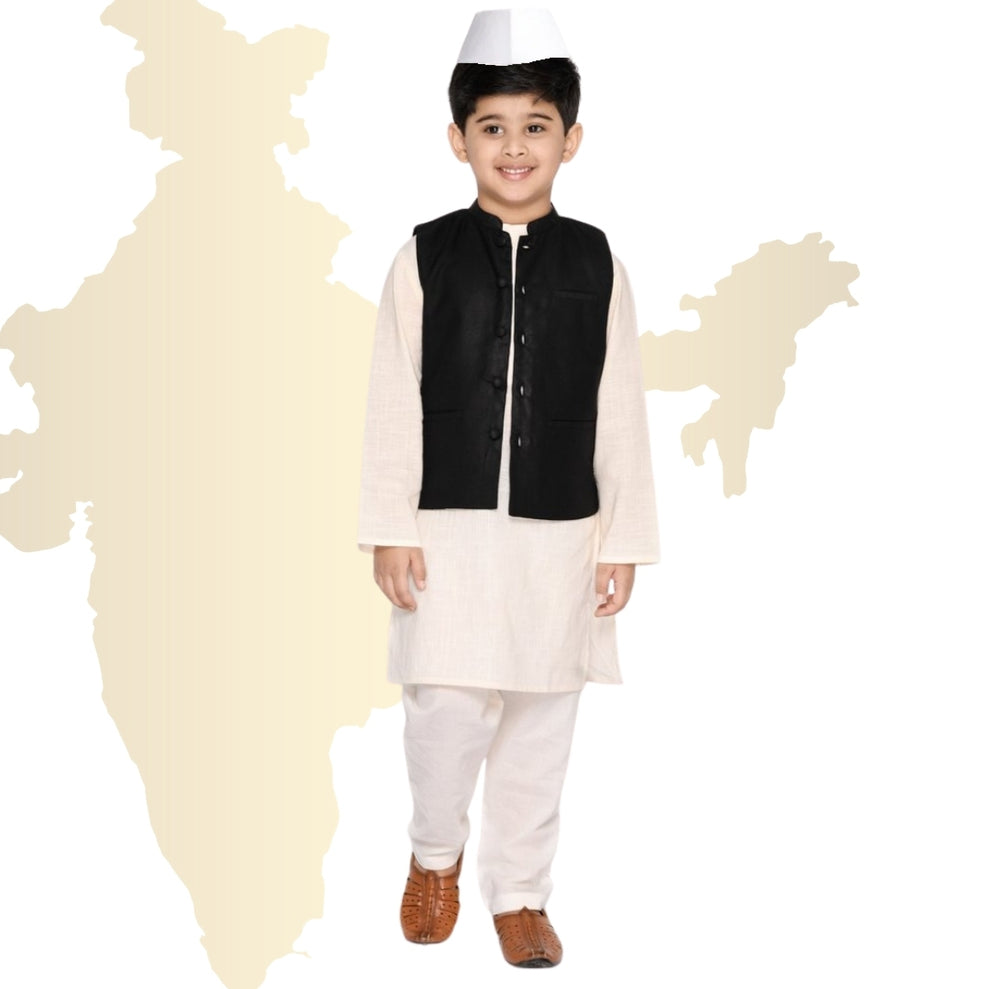 Pandit Jawaharlal Nehru (Chacha Nehru) Costume for Kids – Wanna Party