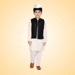 Pandit Jawaharlal Nehru (Chacha Nehru) Costume for Kids – Size: Small ...