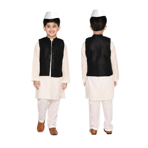 Pandit Jawaharlal Nehru (Chacha Nehru) Costume for Kids – Size: Small ...