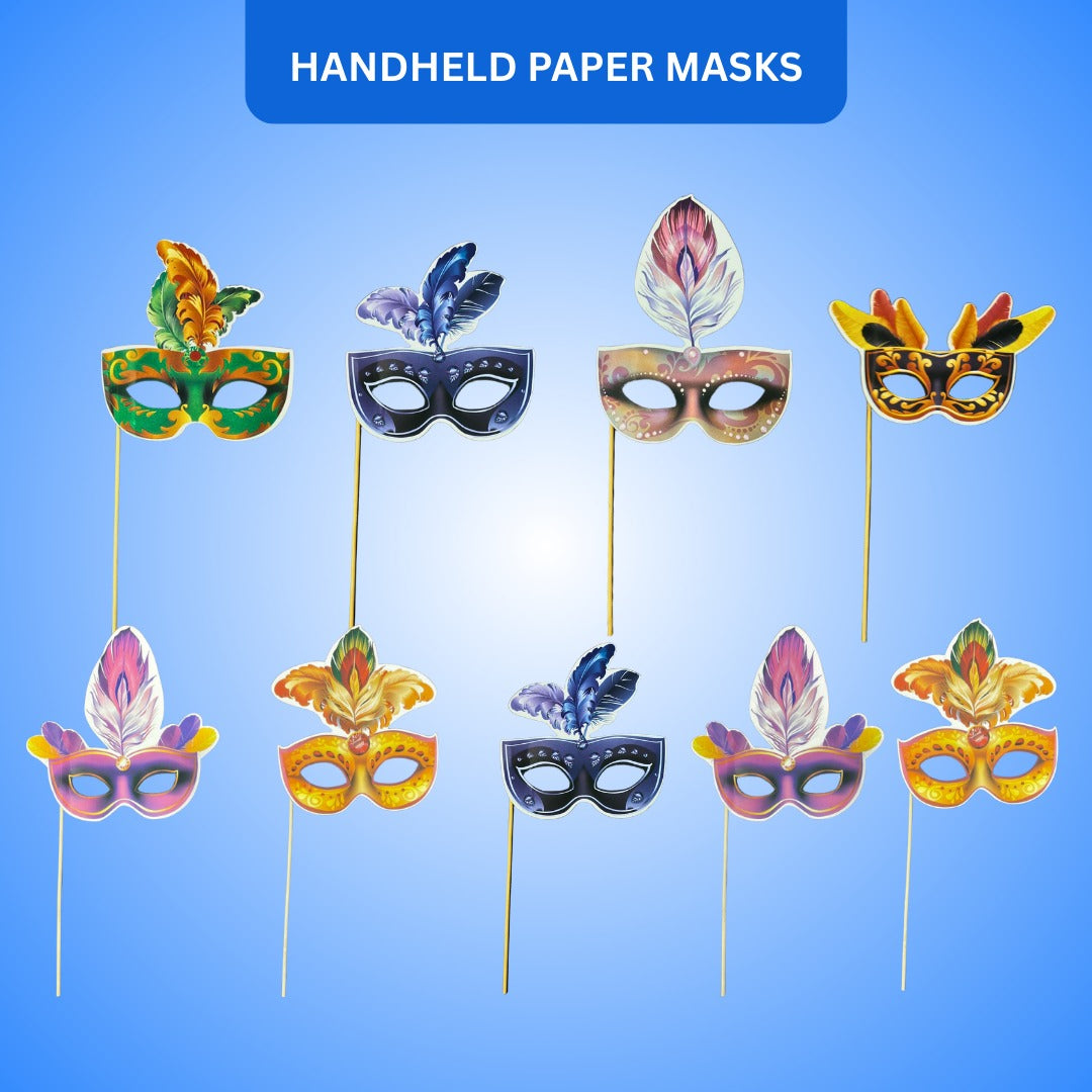 Masquerade Mask Photo Props Set-9 – Wanna Party