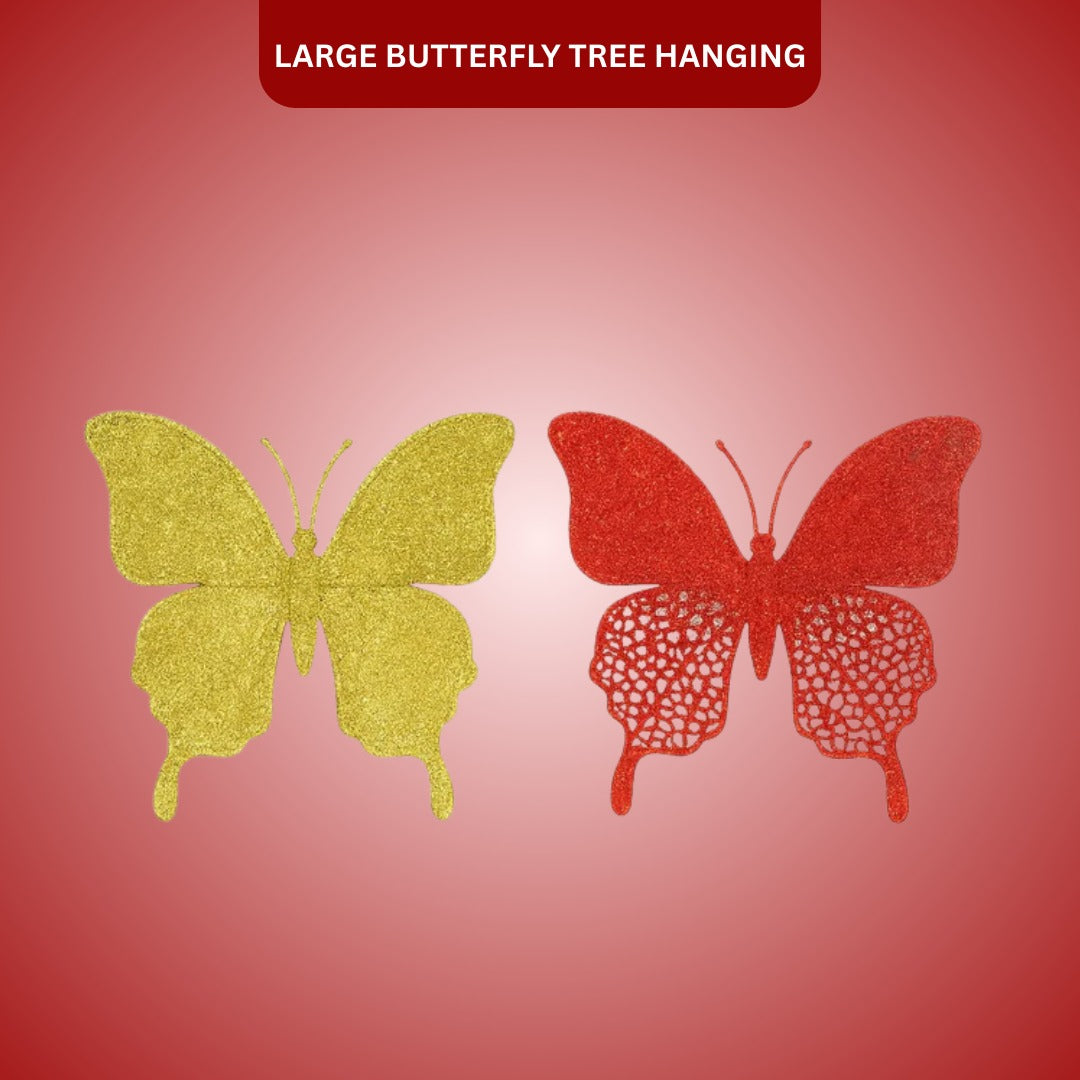 Large Butterfly Tree Hanging Decorations - 2 PC | Wanna Party