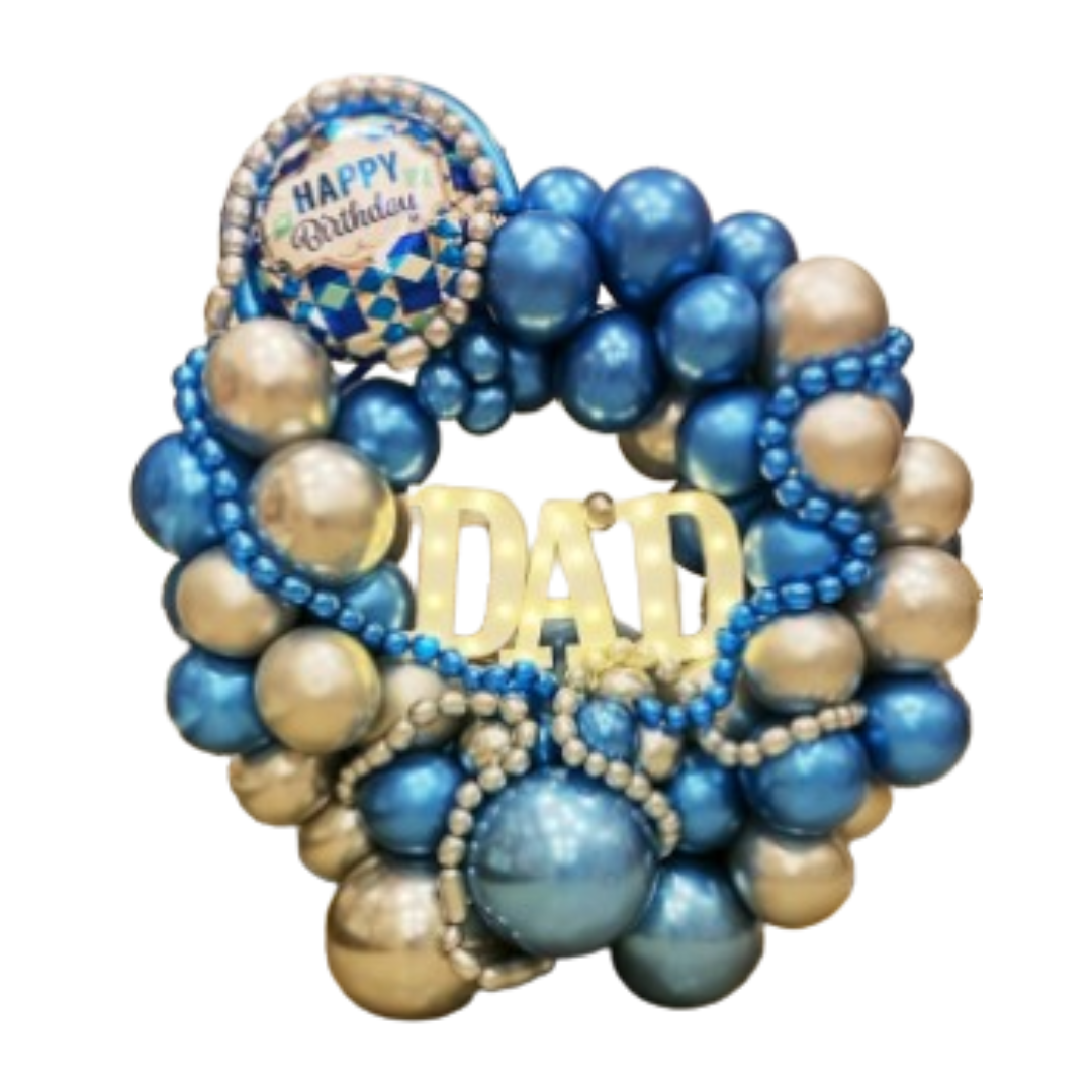 Happy Birthday DAD Balloon Bouquet – Wanna Party
